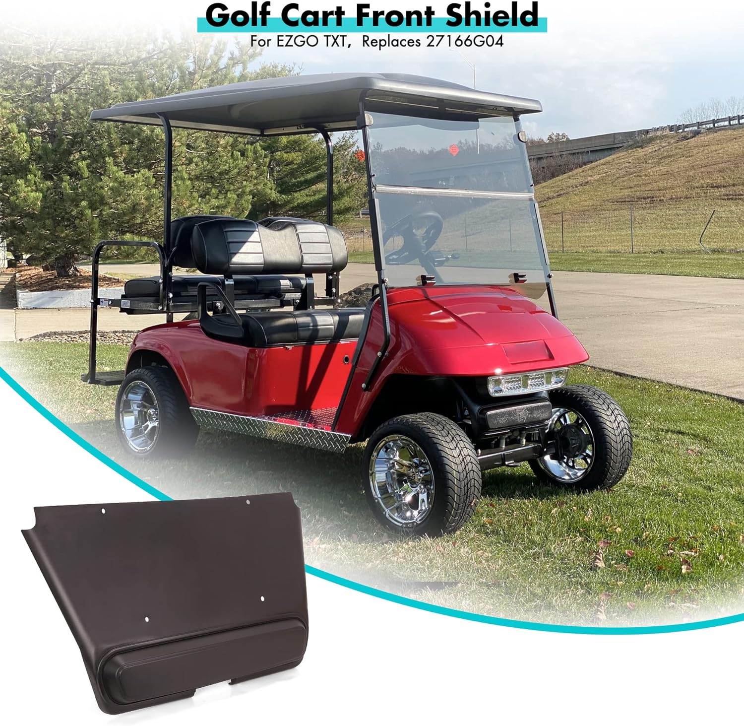 27166G04 EZGO TXT FRONT PLASTIC SHIELD/BUMPER (1993-2013) - EZGO | Golf ...